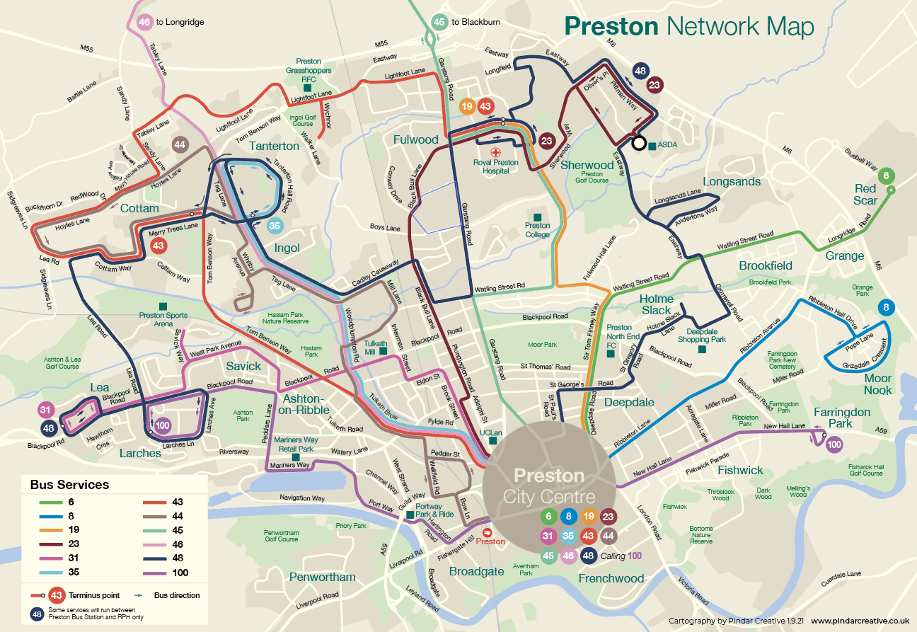 Network Maps | Preston Bus