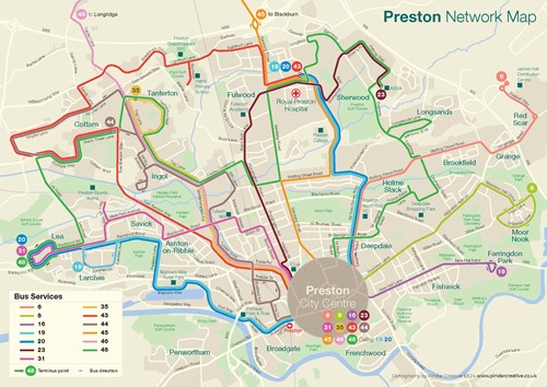 Preston Network Map | Preston Bus